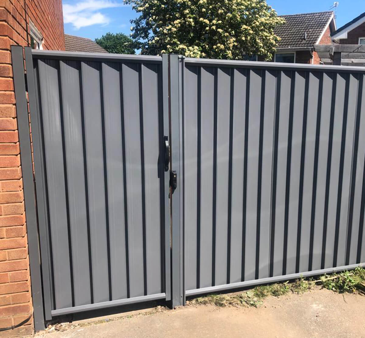 ColourFence Gate in Plain Grey| ColourFence Gates