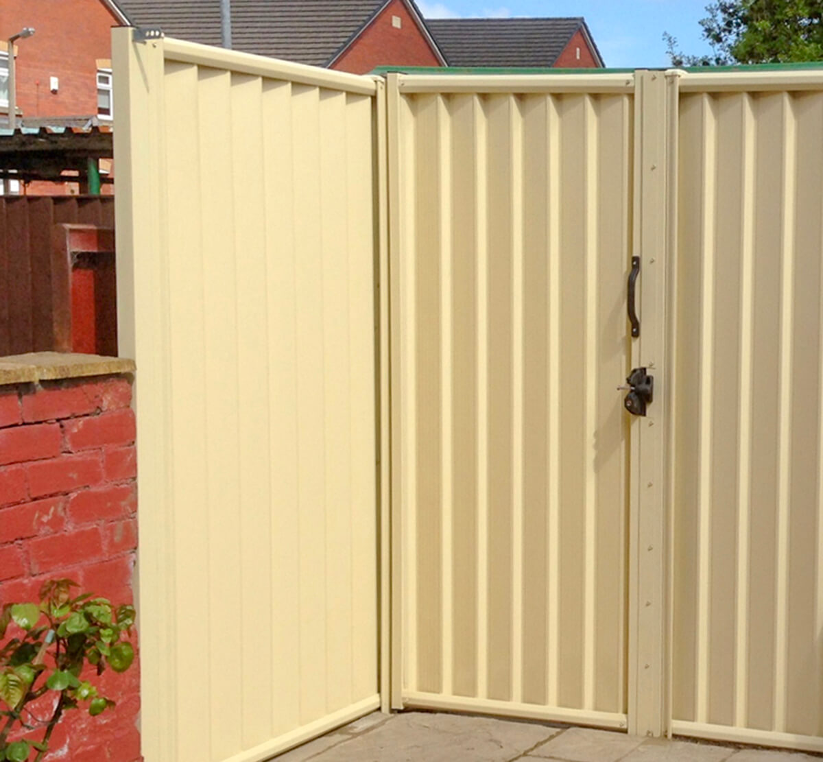 ColourFence Gate in Plain Cream | ColourFence Gates